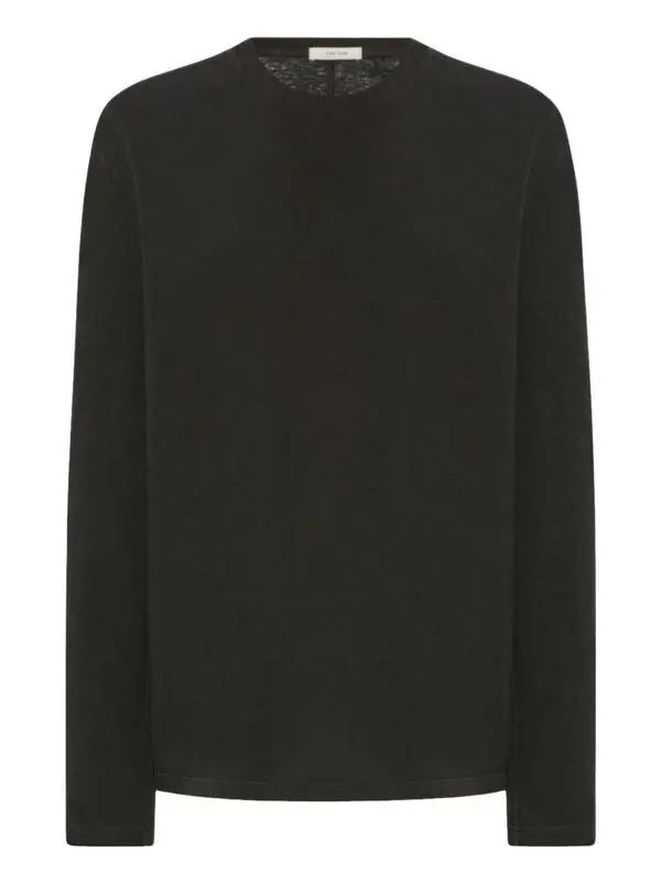 THE ROW Amia Long-sleeve T-shirt - Black