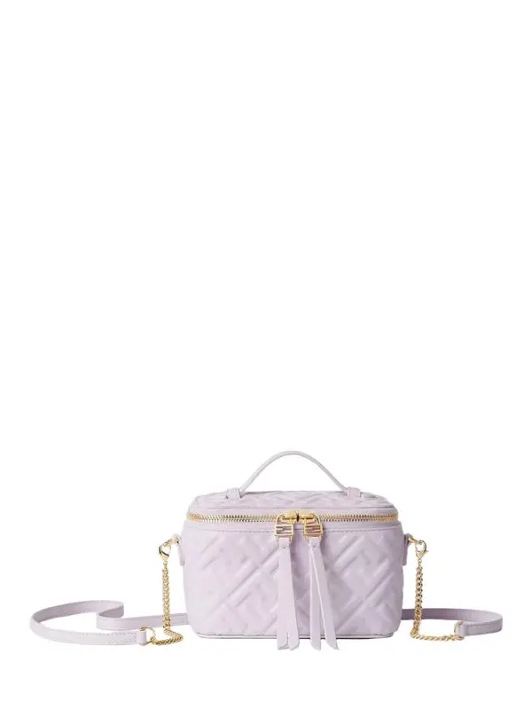 Fendi Quilted Design Shoulder Bag - Purple