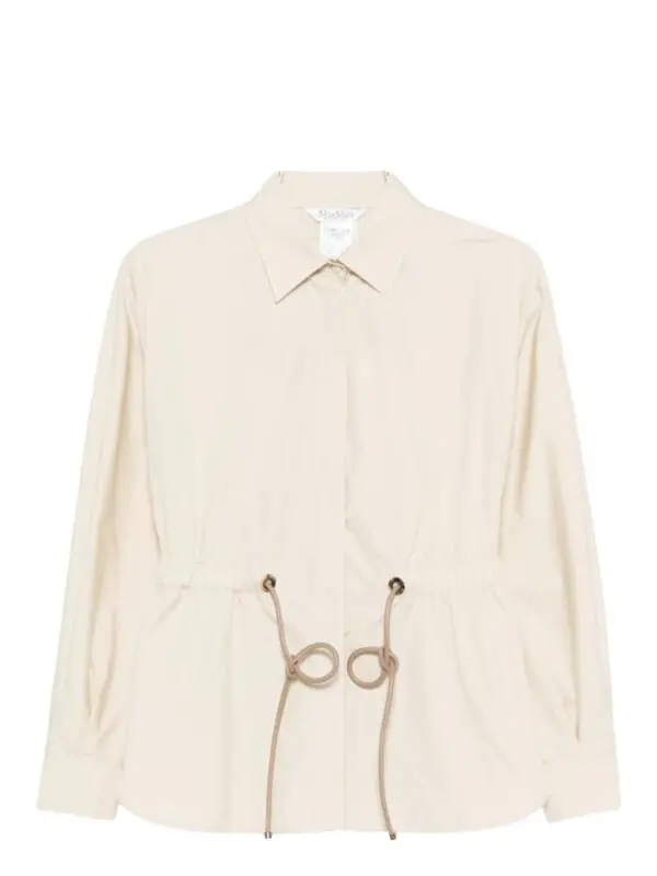 Max Mara Tazzina Drawstring Shirt - Beige