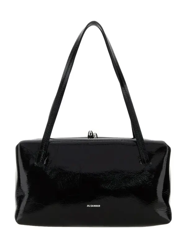 JIL SANDER Goji Pillow Logo Stamp Tote Bag - Black