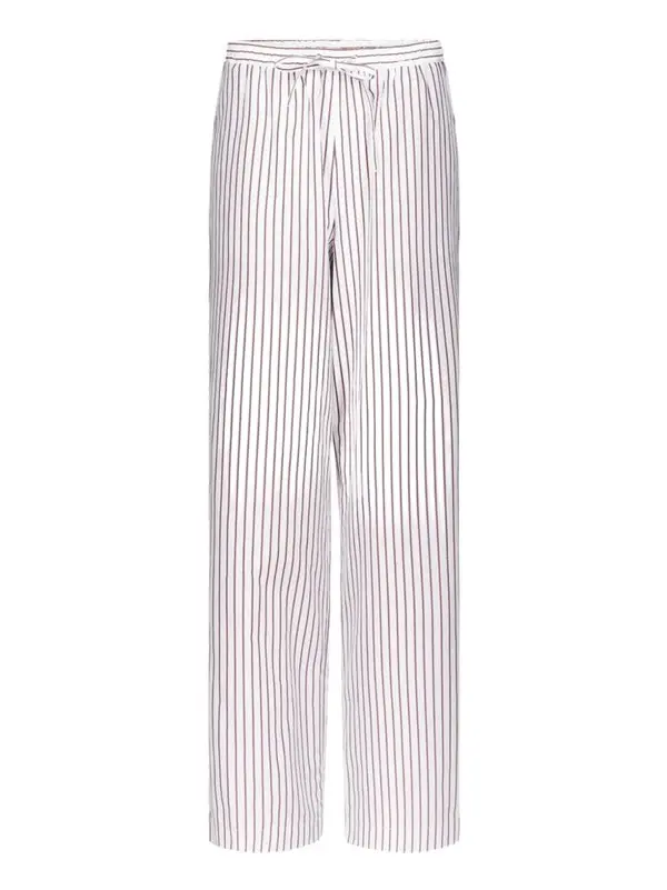 Loulou De Saison Striped Wide-leg Pants - White