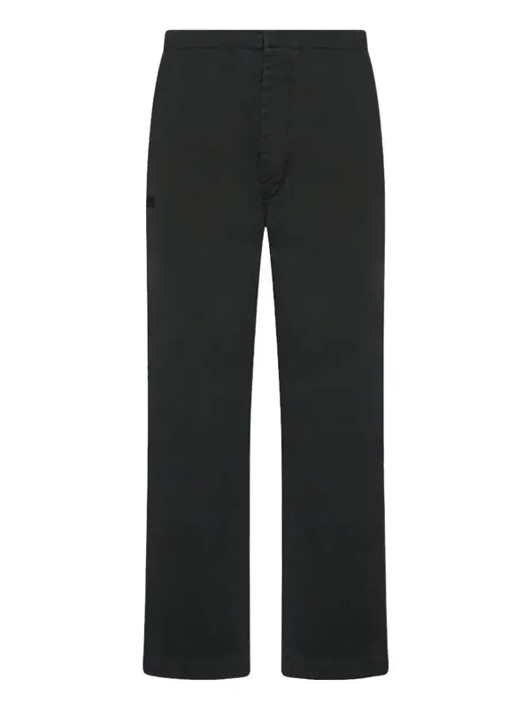 THE ROW Cropped Straight-leg Trousers - Black