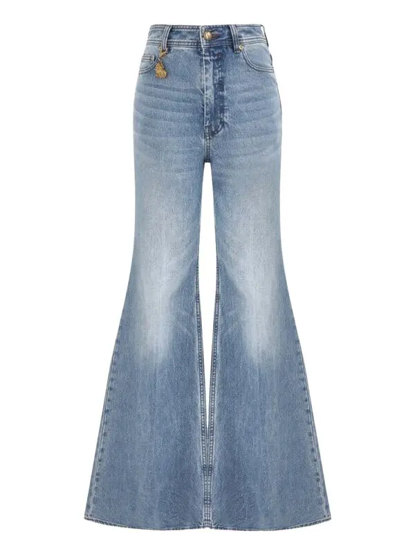 Zimmermann Charm Detail Flared Jeans - Blue