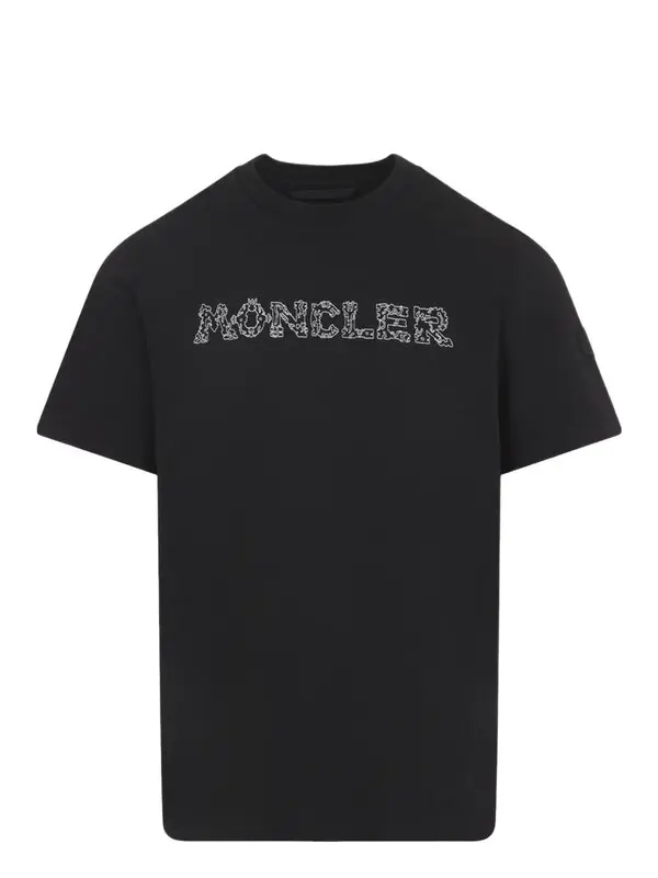 Moncler Short-sleeved Crewneck T-shirt - Black
