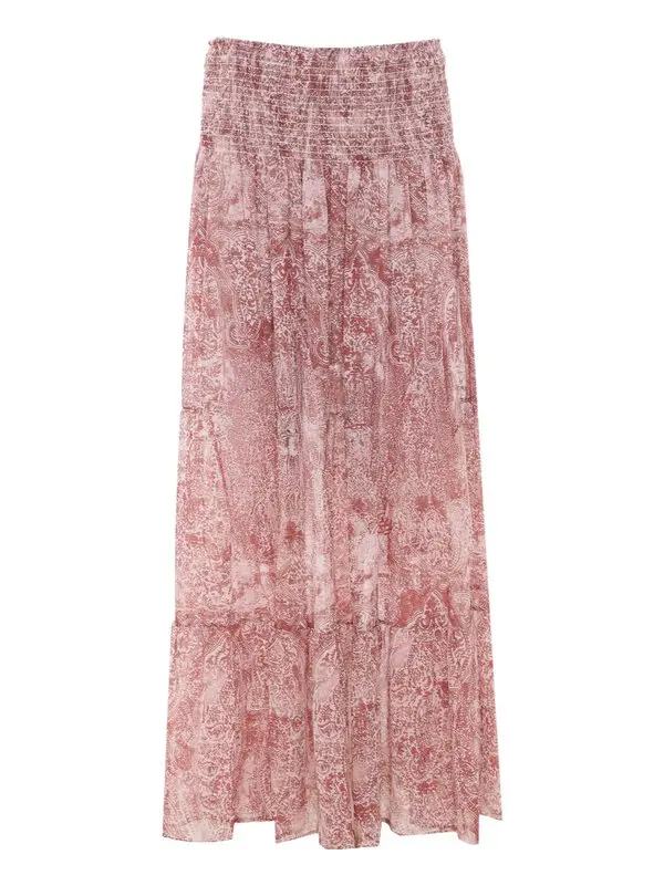 ANIYE BY Niko Paisley Maxi Skirt - Pink