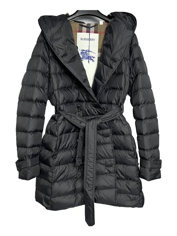 Burberry Short Hooded Puffer Coat - Black