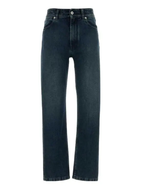 JIL SANDER Logo-patch Denim Jeans - Black
