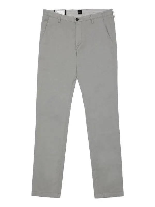 Hugo Boss Straight Leg Casual Pants - Gray