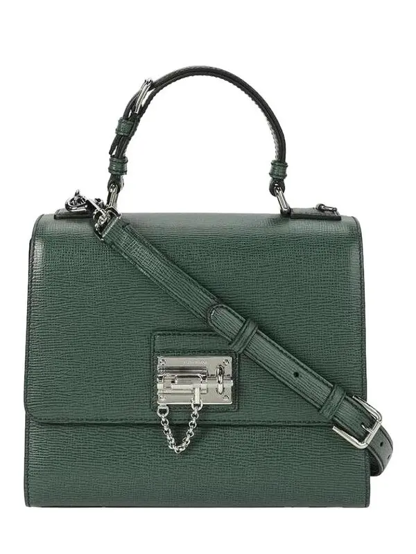Dolce & Gabbana Logo Detail Top Handle Bag - Green