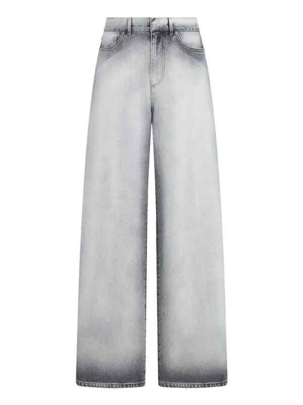 Dior Flared Jeans In Washed Denim - No