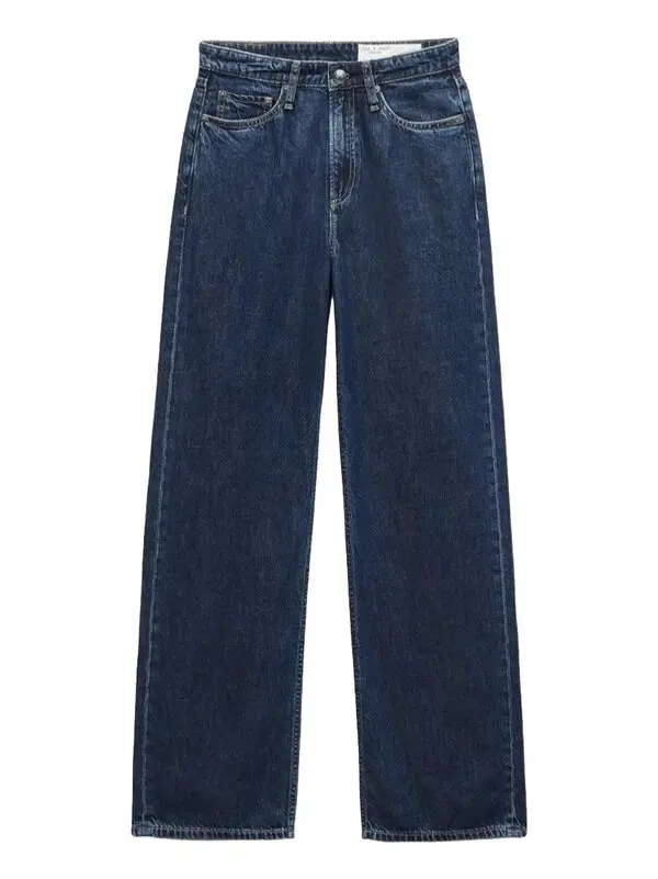 RAG  BONE Rag & Bone High-rise Wide-leg Jeans - Blue