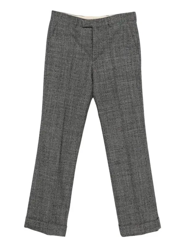 Valentino Garavani Tailored Cuffed Hem Trousers - Gray