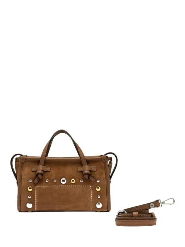 GIANNI CHIARINI Marcella Joy Studded Tote Bag - Caramel