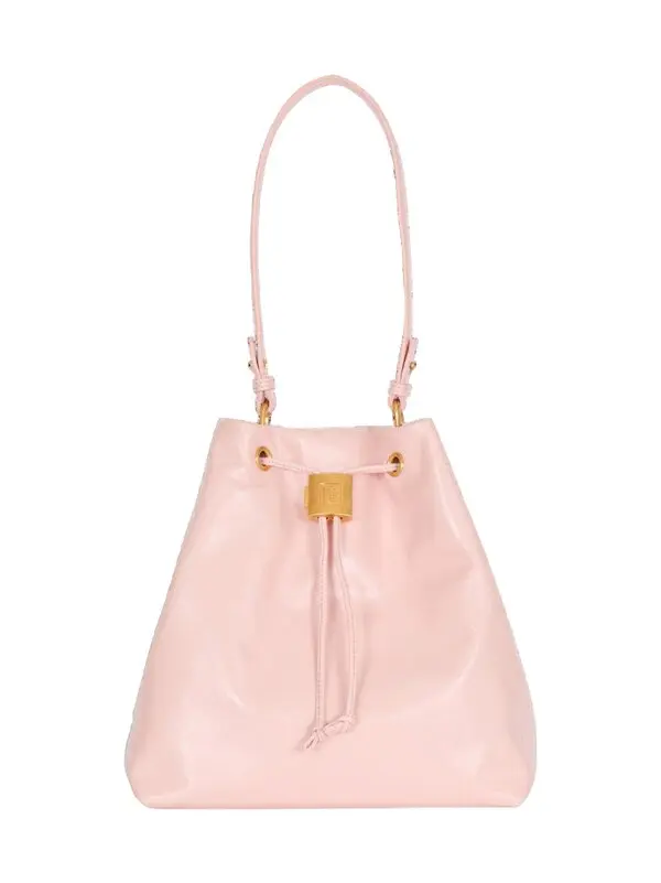 Balmain Pulse Calfskin Leather Backpack - Pink