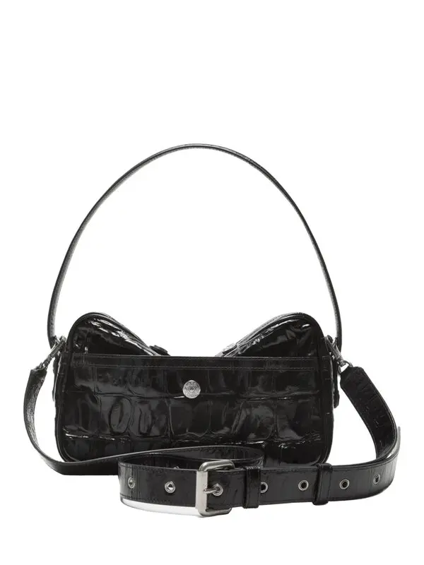 Acne Studios Cameroon Party Zip Shoulder Bag - Black