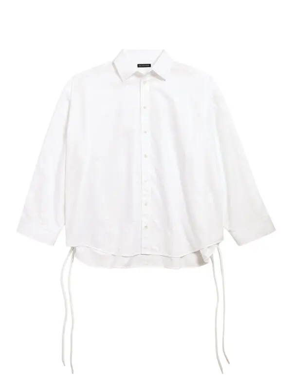 Balenciaga Oversized Lace-up Shirt - White