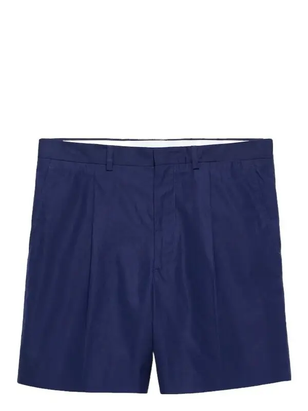 Prada Pleated Tailored Shorts - Blue