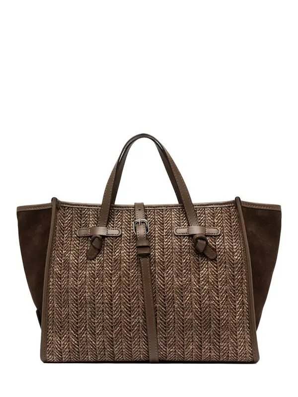 GIANNI CHIARINI 32 Miss Marcella Woven Tote Bag - Green