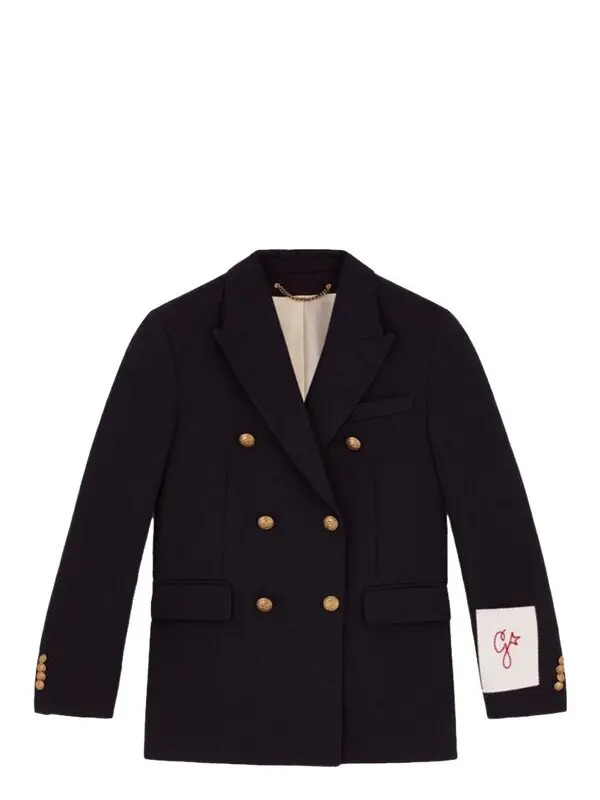 GOLDEN GOOSE Double-breasted Tailored Blazer - Black