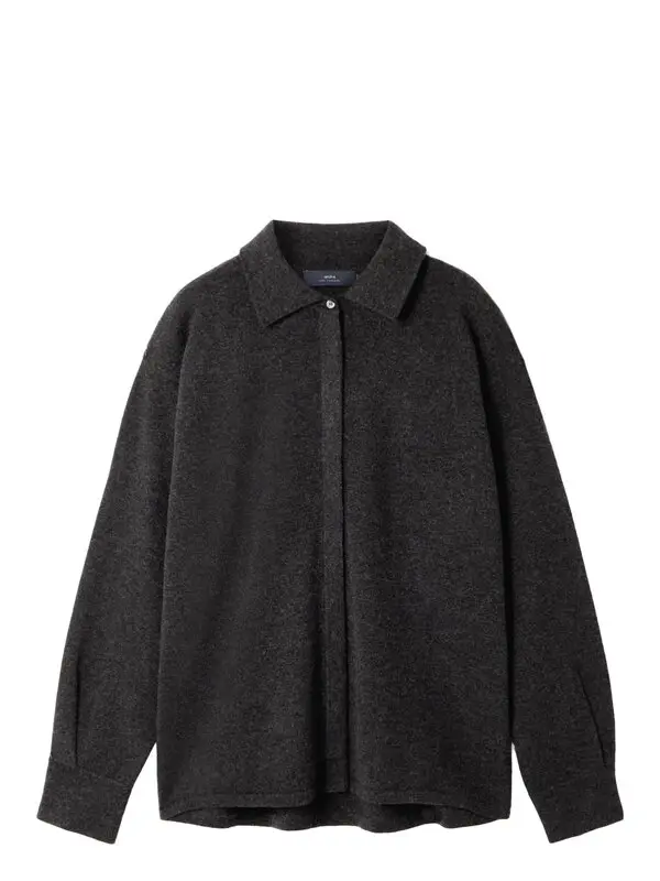 Arch4 Foxridge Organic Cashmere Cardigan - Dark Gray