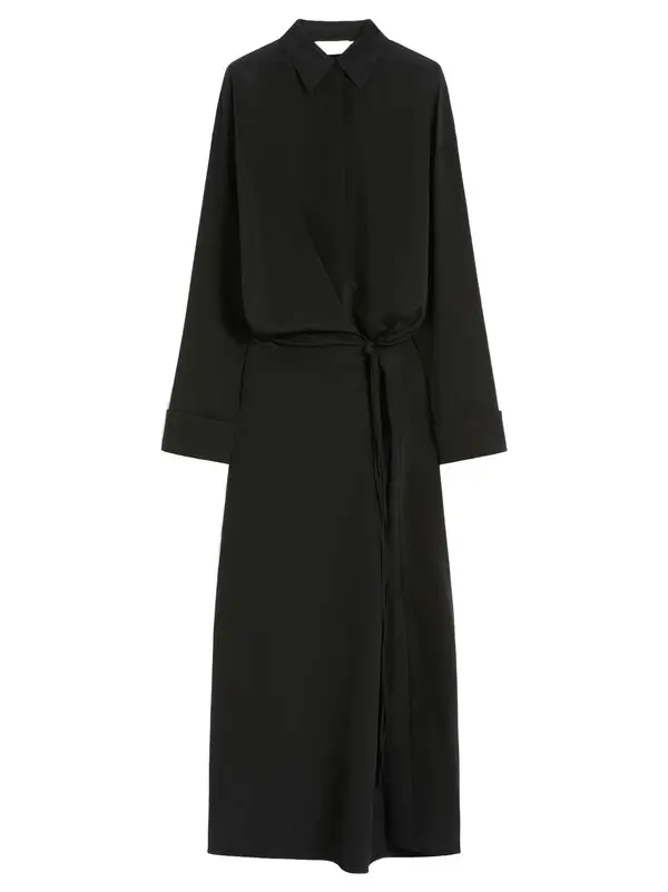 Sportmax Tie-front Shirt Dress - Black
