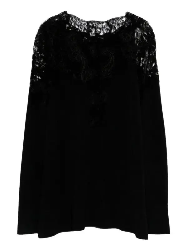 Ermanno Scervino Lace Blouse - Black