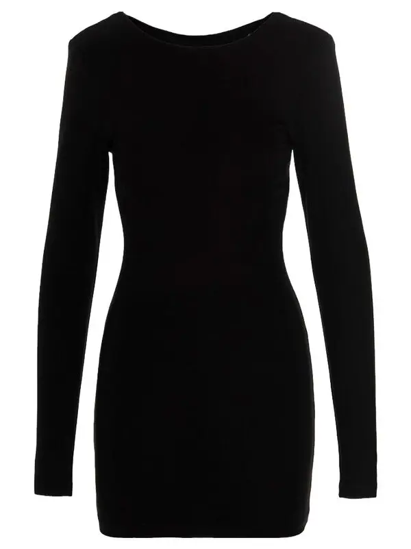 ROTATE BY BIRGER CHRISTENSEN Cut-out Long Sleeve Mini Dress - Black