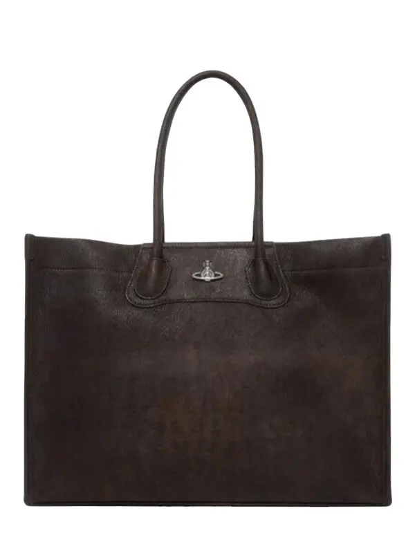 VIVIENNE WESTWOOD Troy Tote Bag - Dark Brown