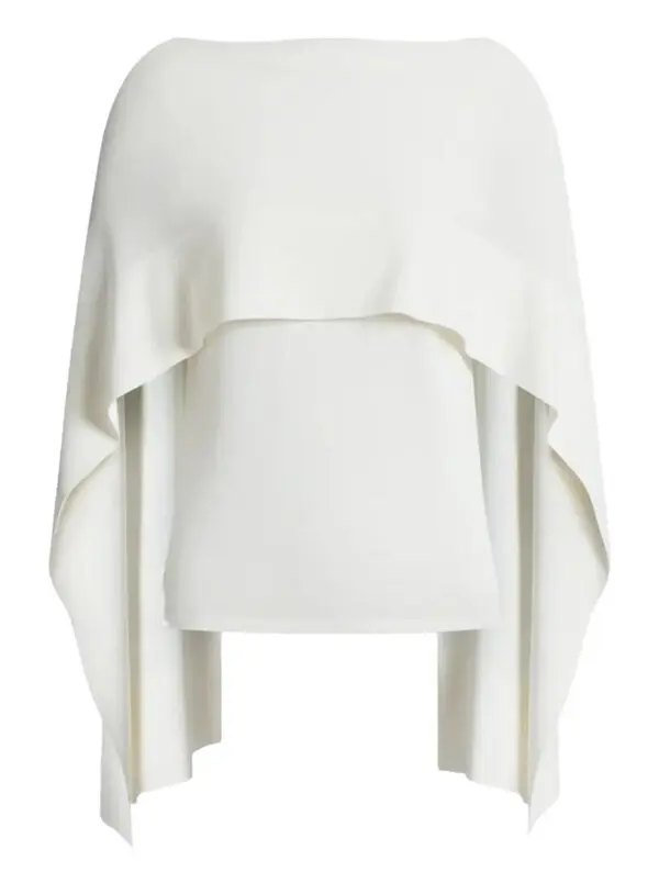 Alberta Ferretti Sleeveless Turtleneck Cover-up - White