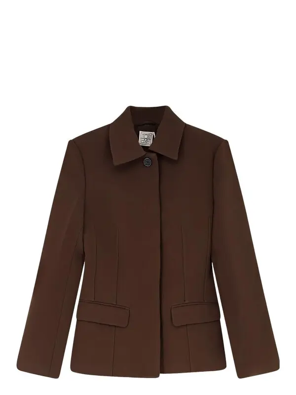 TOTEME Notched Lapel Pocket Jacket - Red