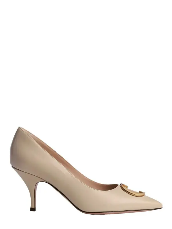 Dior Christian Initials Pumps - Nude
