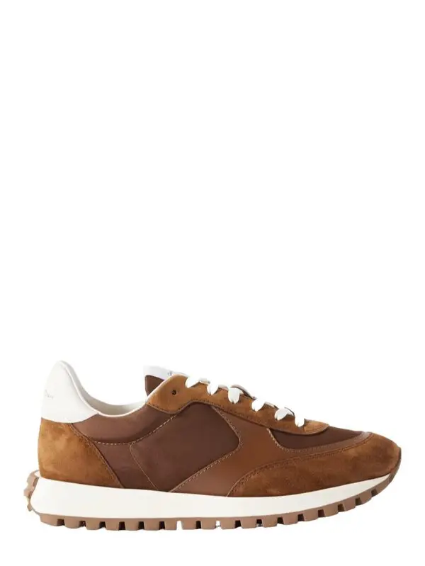 GIANVITO ROSSI Panelled Sneakers - Brown