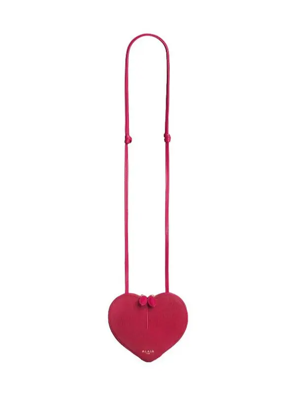 Alaïa Le Cor Small Bi-material Leather Bag - Red