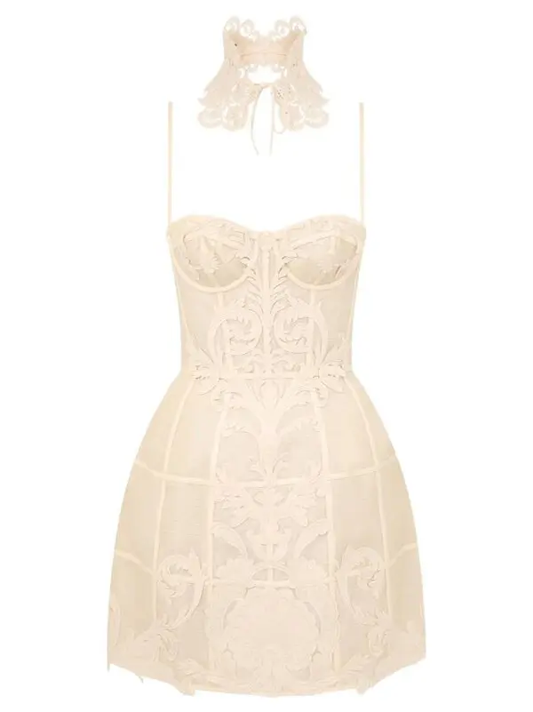 Zimmermann Rebellion Filigree Mini Dress - Cream
