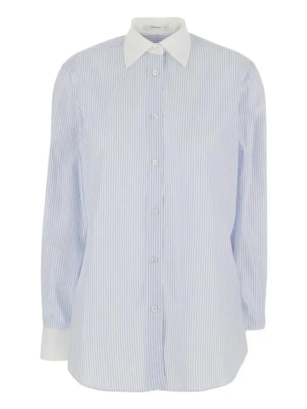 THE ROW Hilbert Striped Shirt - No