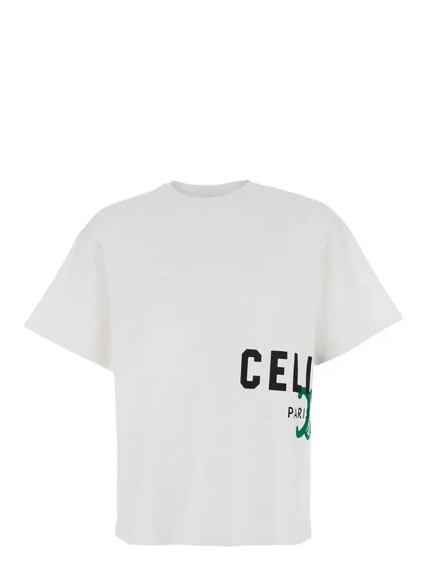 Celine T-shirt In Cotton Jersey - White