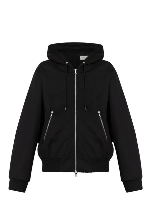 Dries Van Noten Zip-up Hooded Sweatshirt - Black