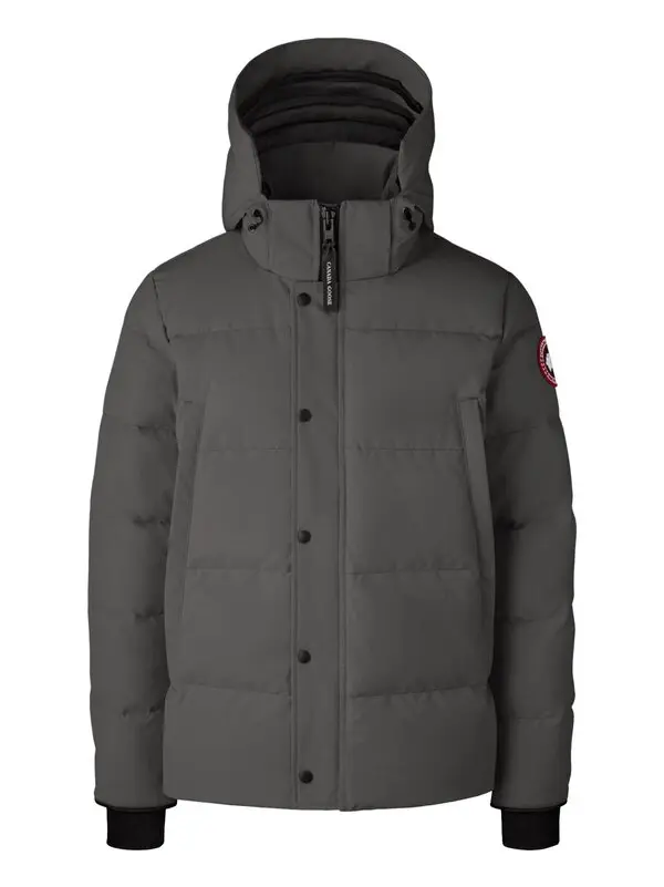 Canada Goose Zipped Hooded Down Jacket - Graphite