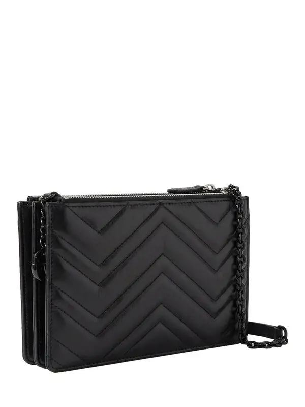 Gucci Mini Gg Marmont Shoulder Bag - Black