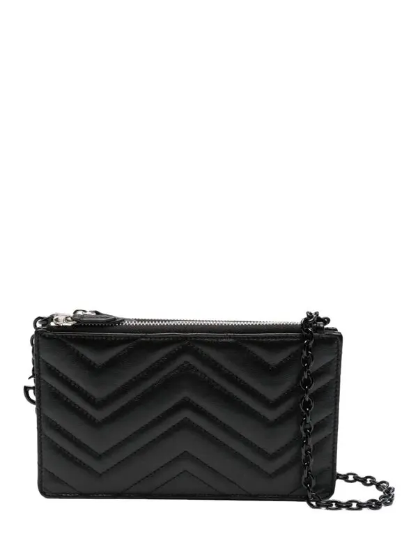 Gucci Mini Gg Marmont Shoulder Bag - Black