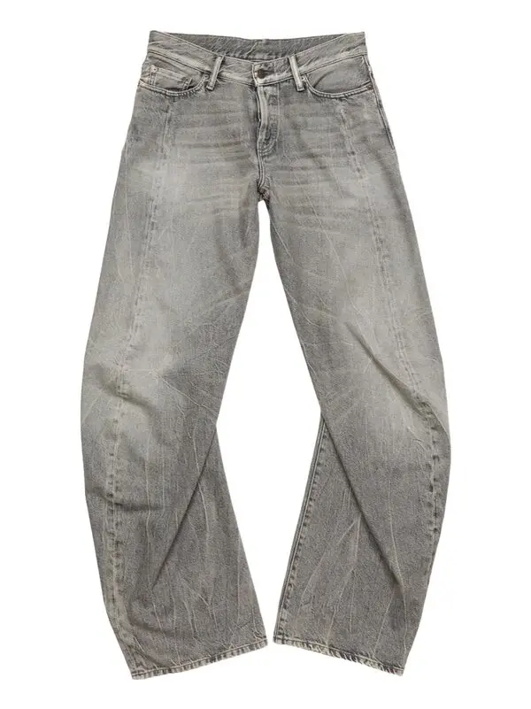 Acne Studios Loose Fit Wide Leg Jeans - Gray