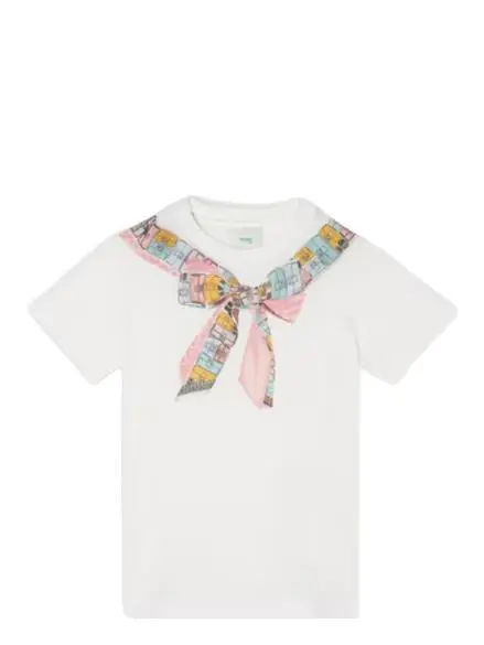 Fendi Bow-print Short-sleeve T-shirt - White