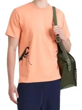 J.W.ANDERSON Jw Anderson Insect Printed Crewneck T-shirt - Peach Color