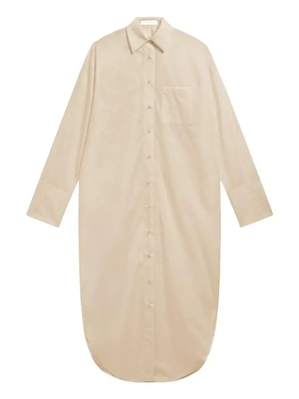 THE FRANKIE SHOP Helena Shirt Dress - Nude