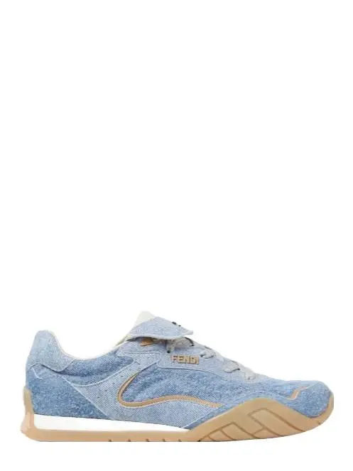 Fendi Lace-up Sneakers - Light Blue