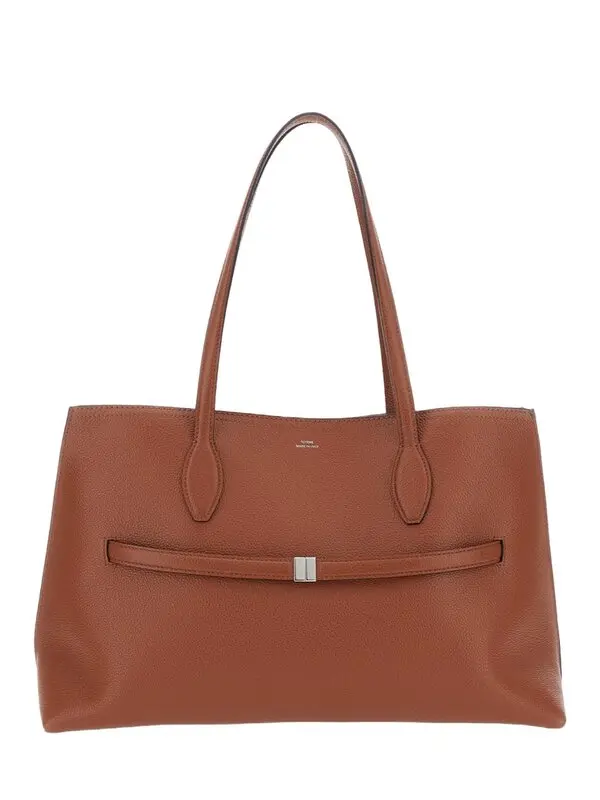 TOTEME Letter Handbag - Brown
