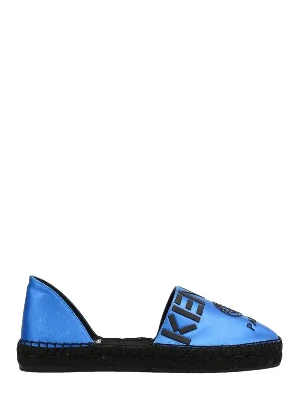 Kenzo Logo Satin Flats - Black