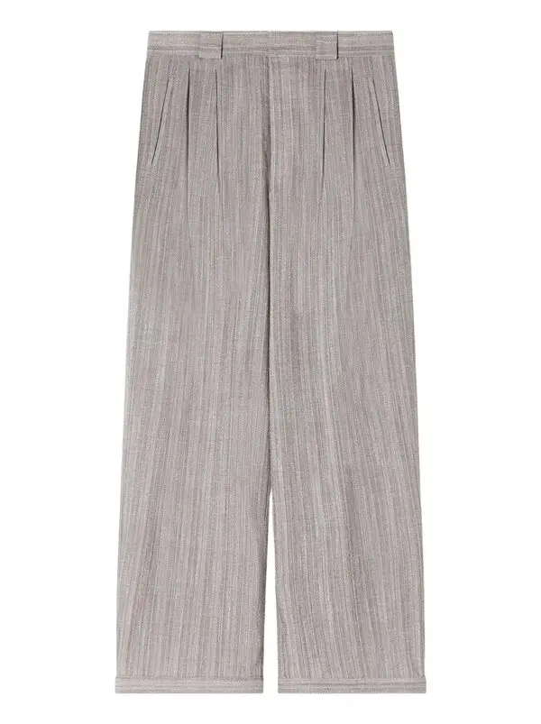 Emporio Armani Pleated Trousers - Gray