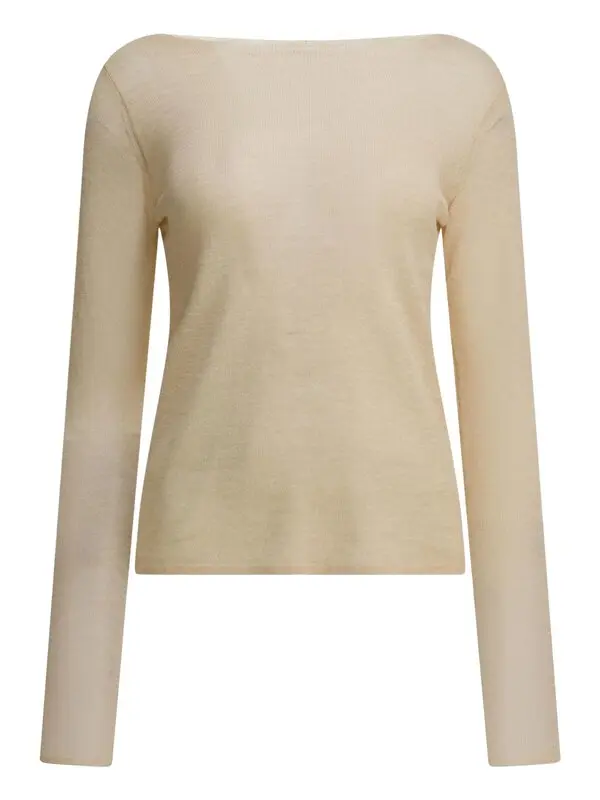 Auralee Cashmere Long Sleeve Knitwear - Nude