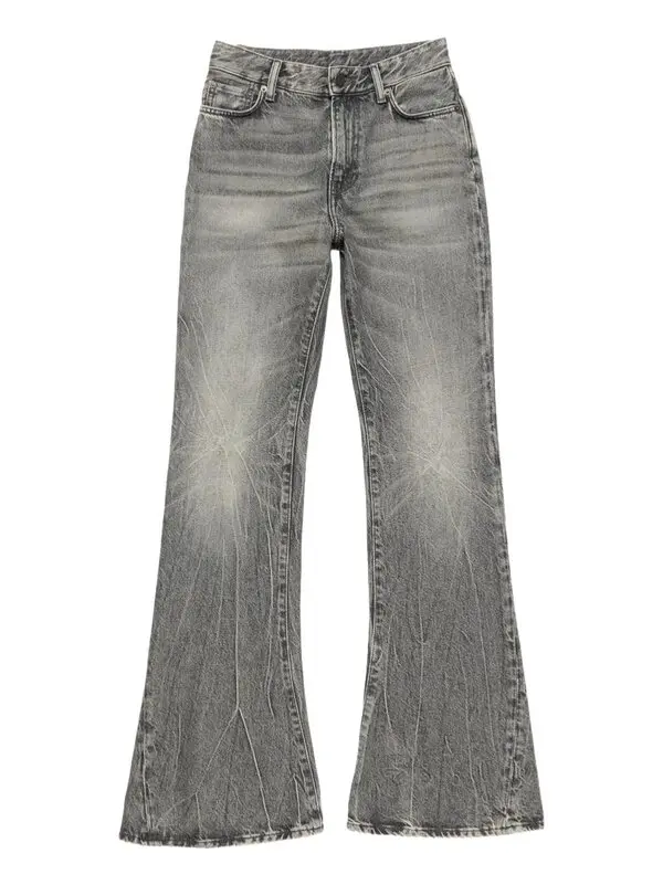 Acne Studios High-waisted Flared Jeans - Gray